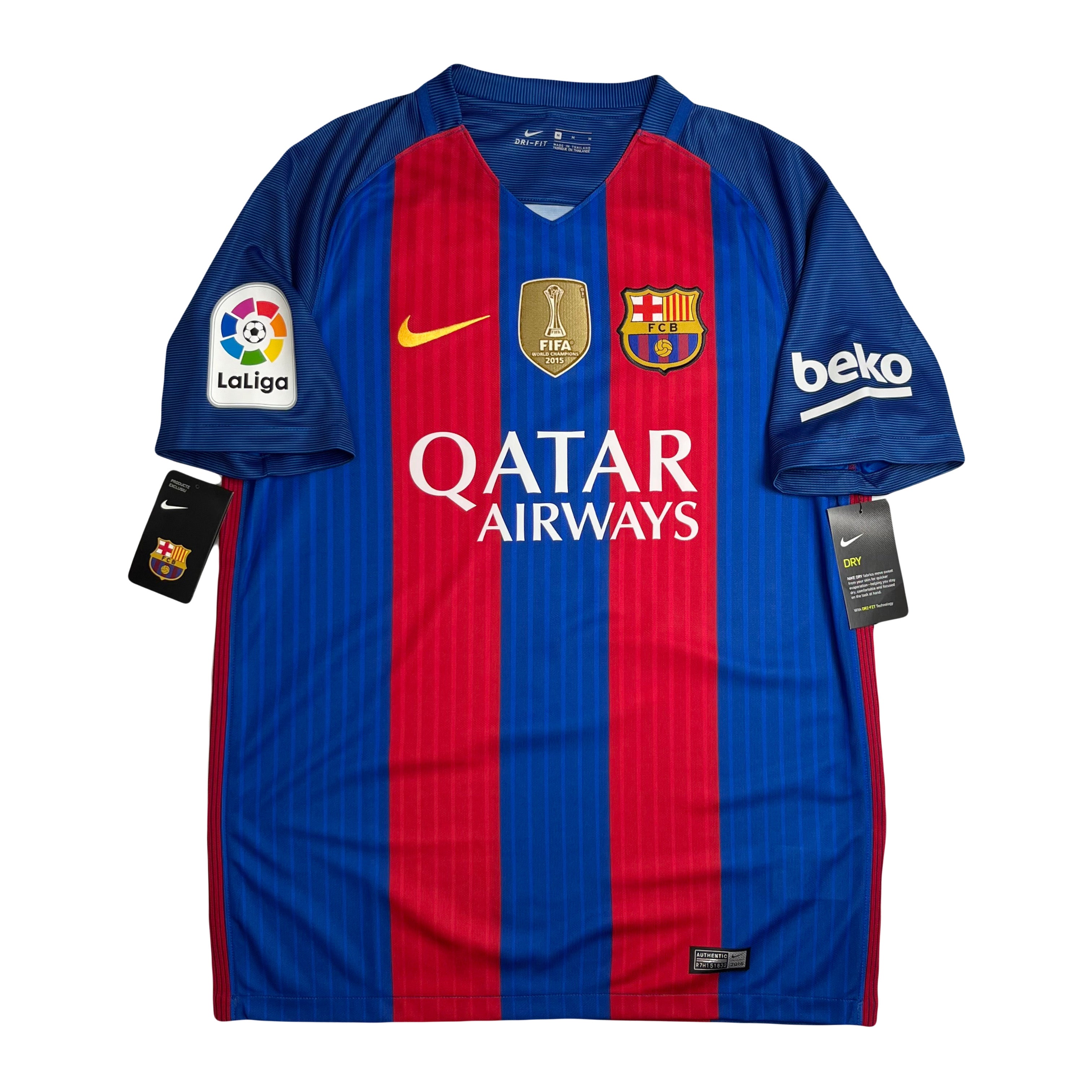 2016-17 Nike Barcelona Suarez Home Kit M – Gone Again Vintage