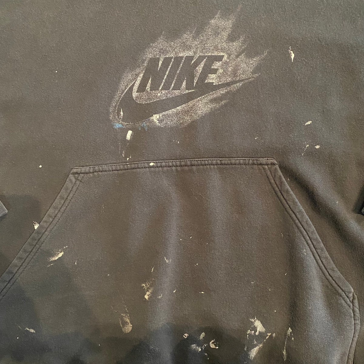 Y2K Nike Paint Splatter Hoodie XL – Gone Again Vintage